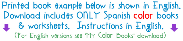 Kids can learn Spanish colors with these darling printable books ...