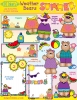 Weather Bears Summer Clip Art, Calendar and Seasonal Dress-Ups by DJ Inkers