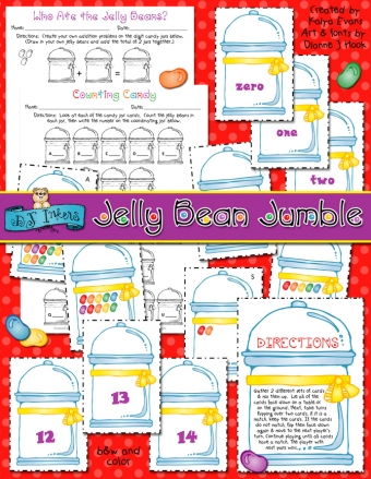 Sweet counting and number activities for early education by DJ Inkers