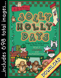 Festive Christmas clip art with the DJ Inkers Elf and Reindeer friend