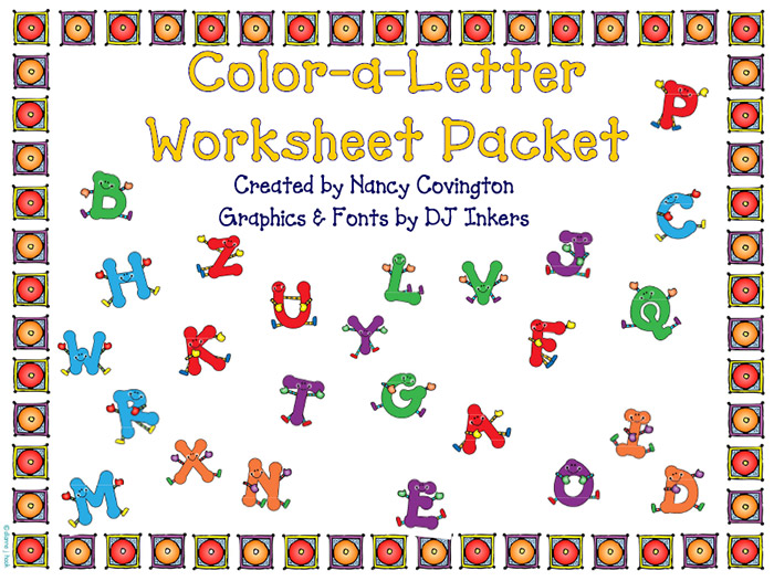 Cute Clip art Alphabet Friends by DJ Inkers