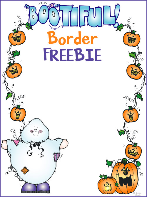FREE BOOtiful Halloween Clip Art Border by DJ Inkers