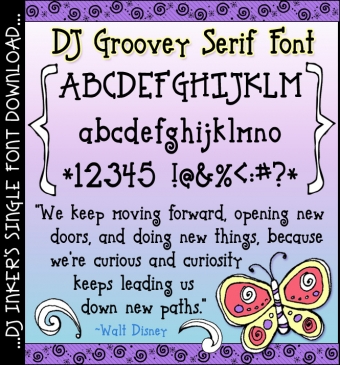 3 fresh fonts for creating springtime smiles by DJ Inkers