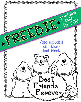 A cute clip art border for friends and diversity by DJ Inkers