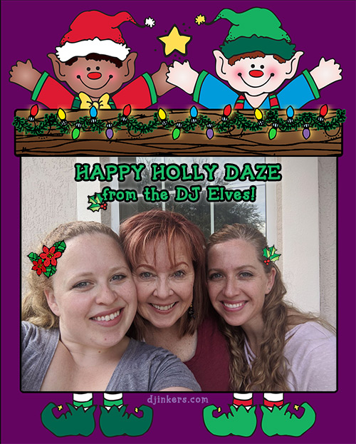 Cute helper elf clip art for kids and Christmas by DJ Inkers